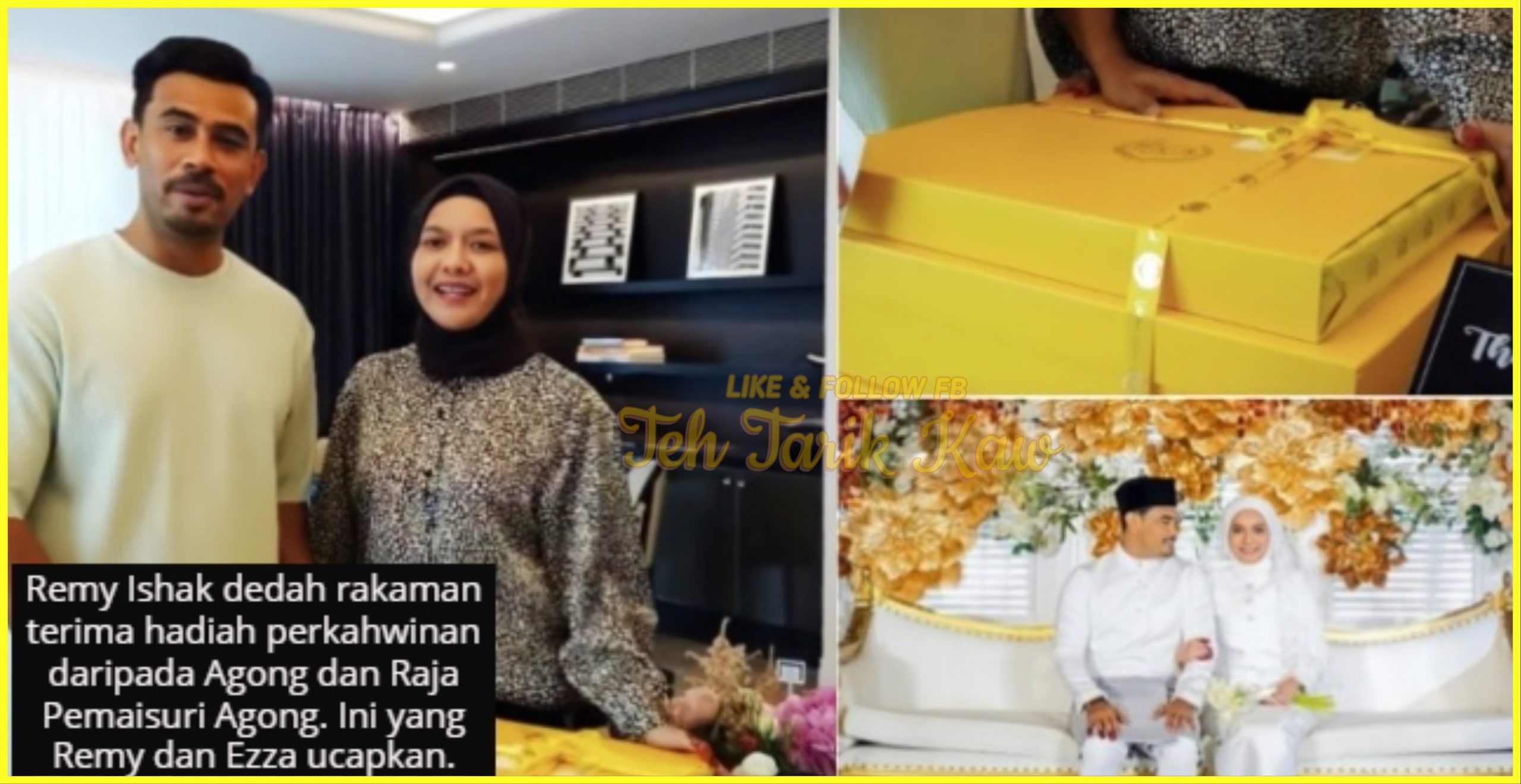 [VIDEO] Untung Remy Ishak Dan Pasangan Kerana Terima Hadiah Perkahwinan Daripada Agong & Raja ...