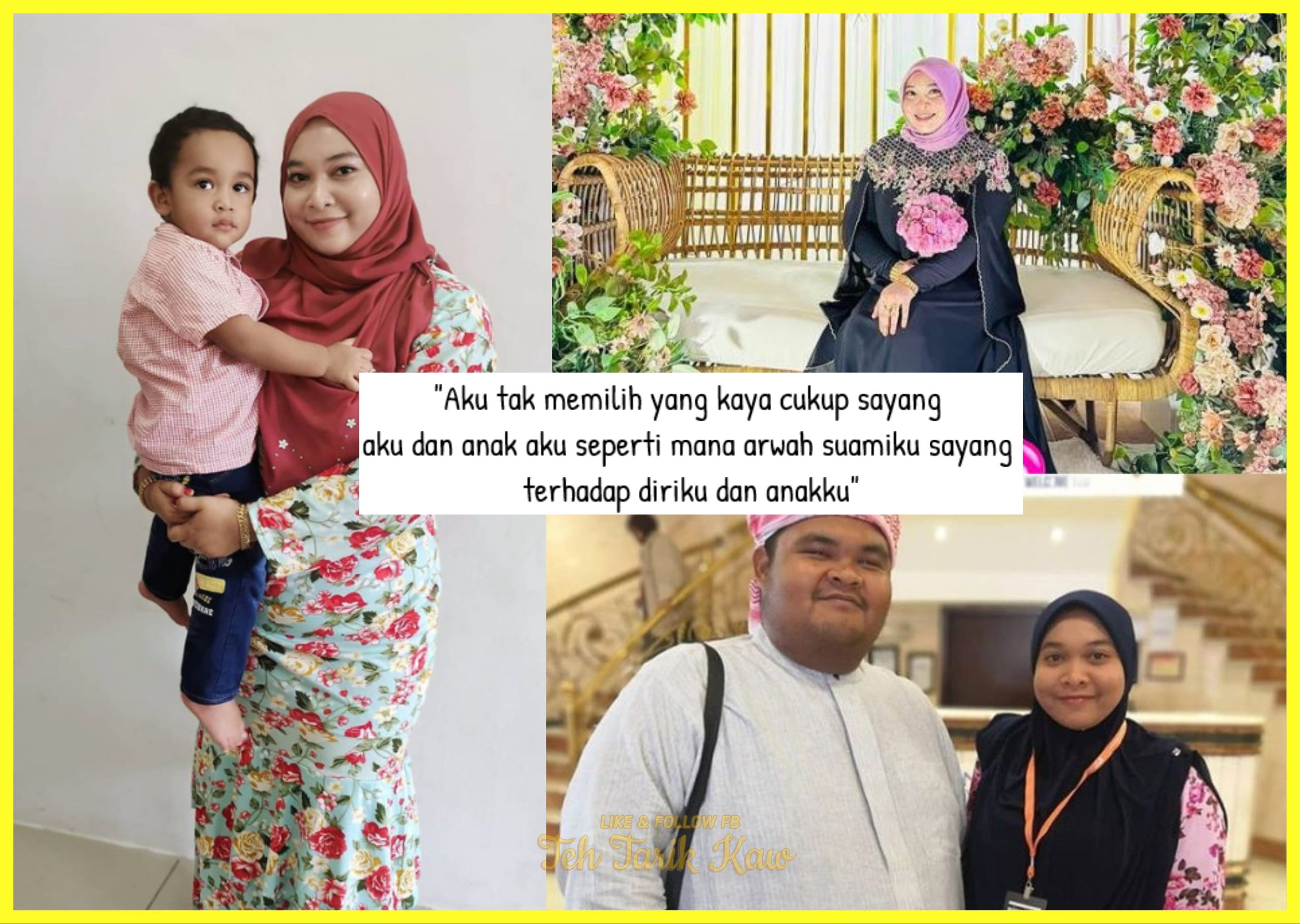Bergambar atas pelamin, Hidayah buka hati kahwin lagi… Impi lelaki penyayang macam arwah Abam ...